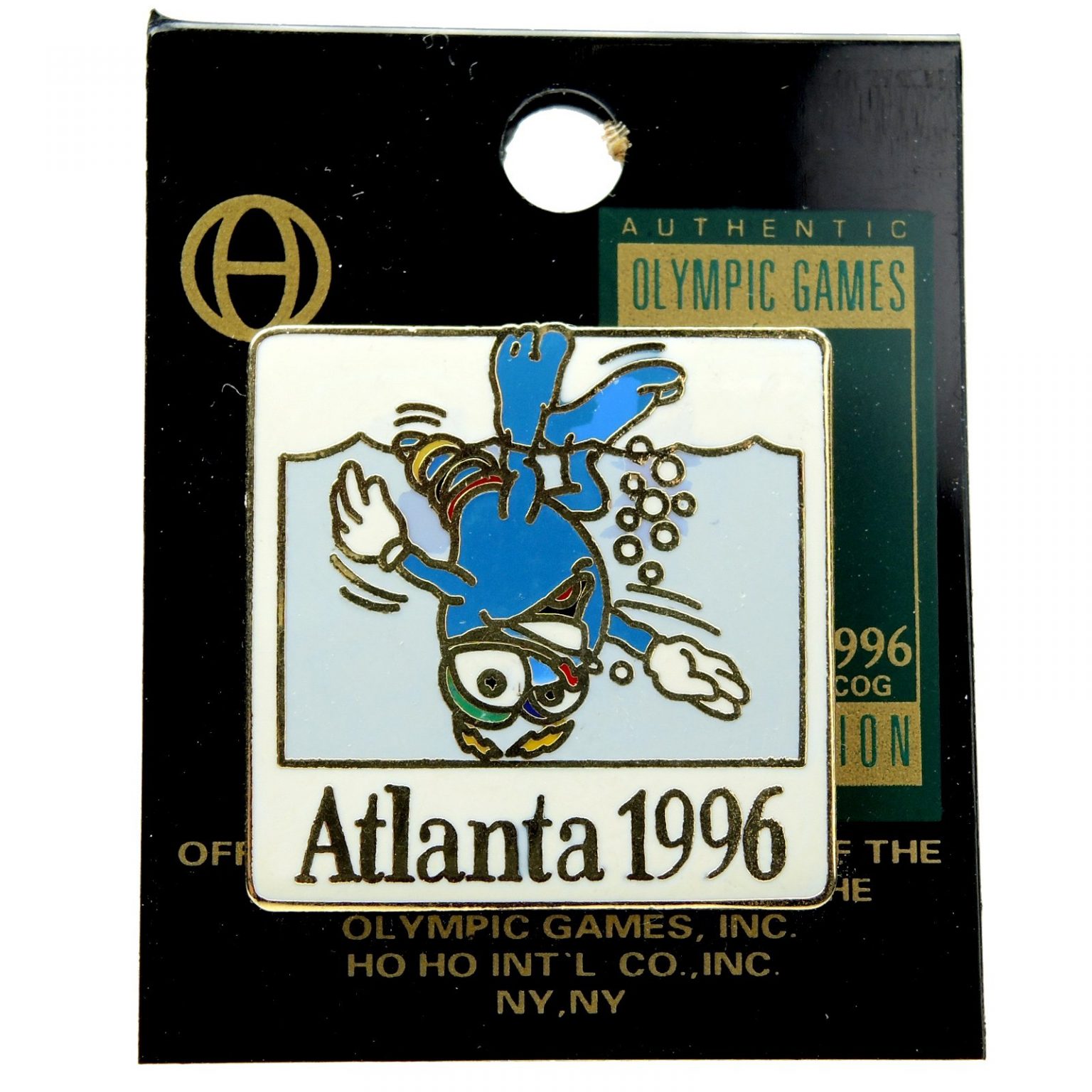 Izzy Mascot Synchronized Swimming Pin